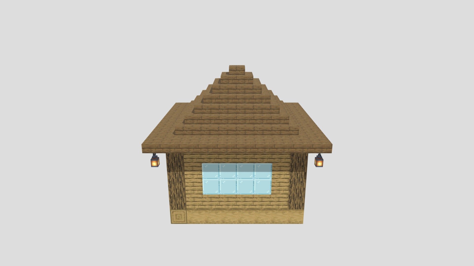 Minecraft House 3D Model (.obj) - Download Free 3D model by HuyAC ...