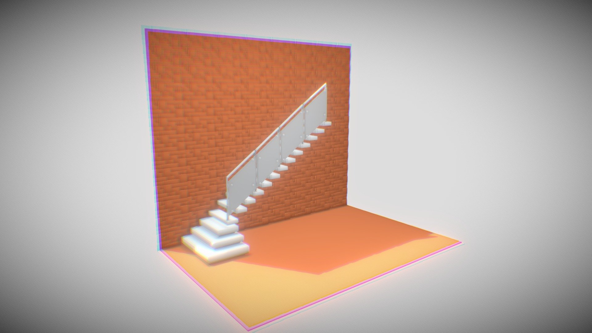 Stairs handrail - Download Free 3D model by xray collection (@xray ...