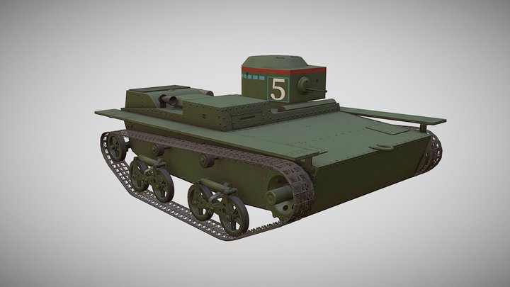 Soviet-tank 3D models - Sketchfab