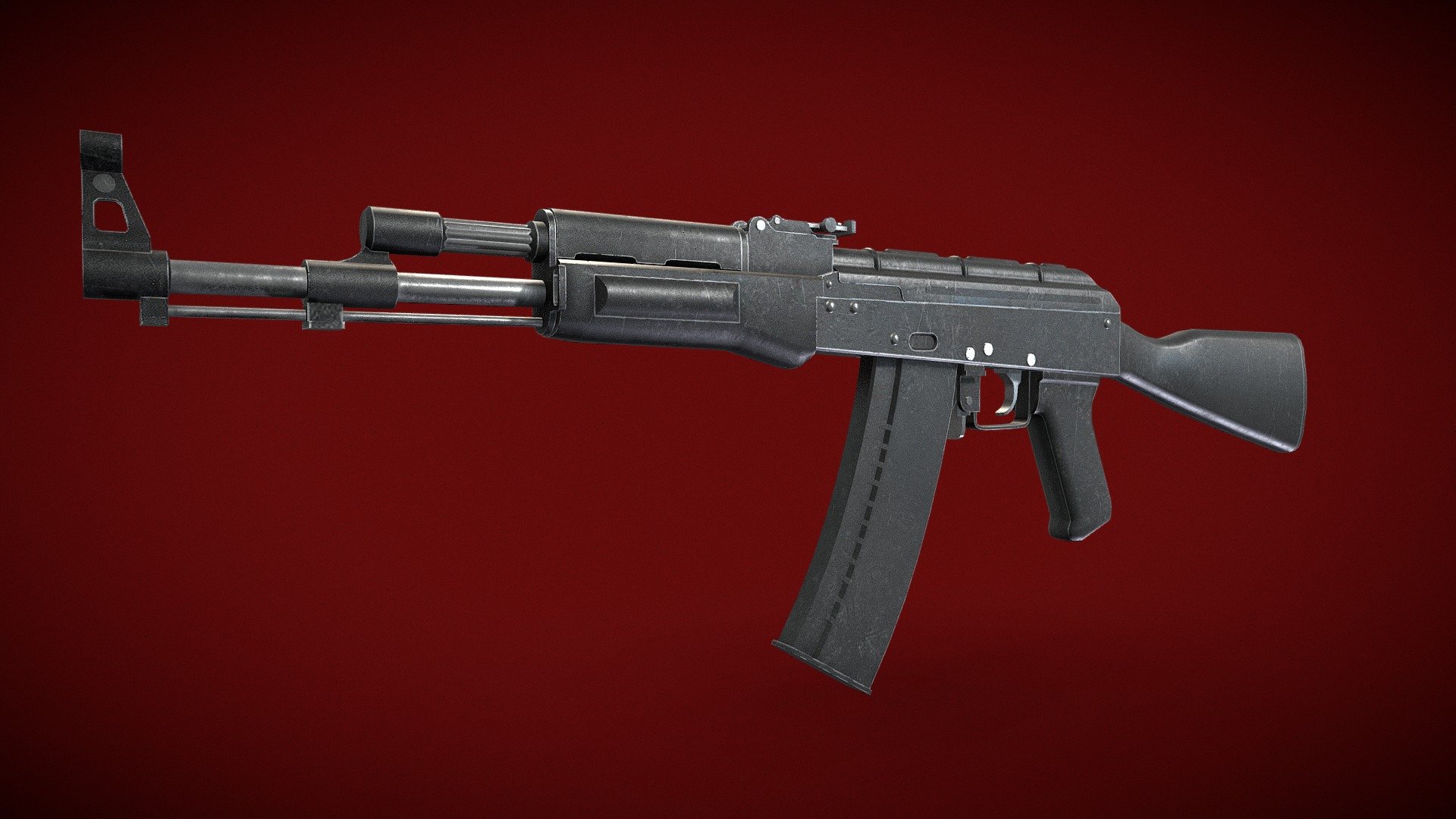 AK-47 Black - Download Free 3D model by A.I.R (@air3ddd) [26e5541 ...