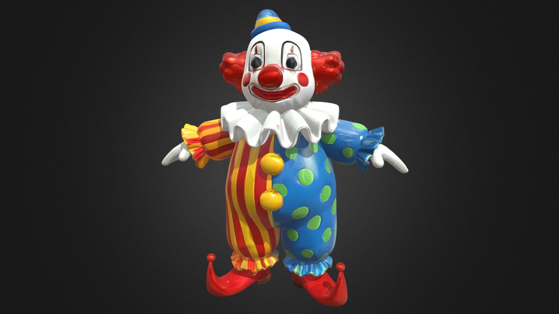Cartoon Clown - 3D model by Gustavo Bigelli (@gubigelli) [26e70d8 ...