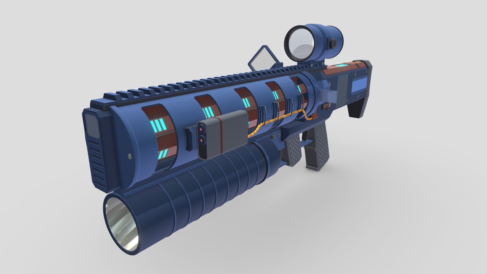 Heavy Laser Bullpup - 3D model by Leebroy_Jordans [26e7cc2] - Sketchfab