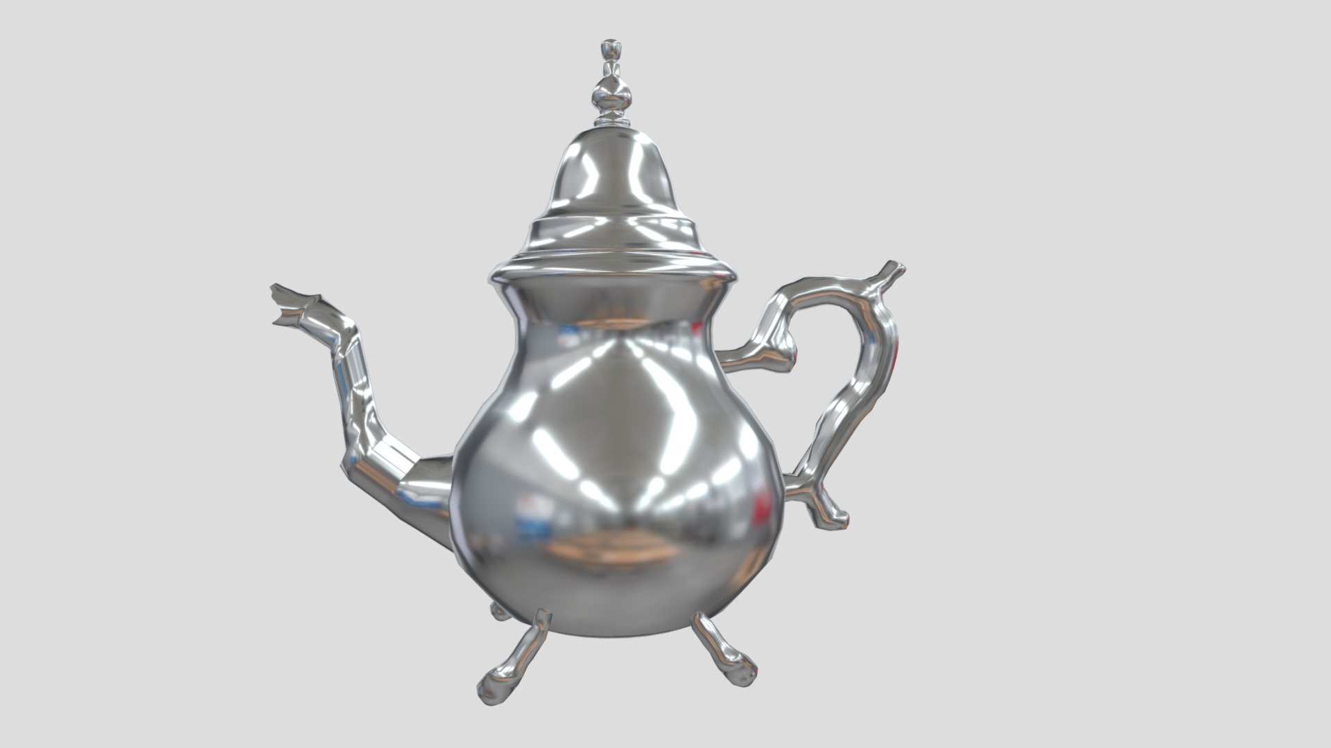 Moroccan Teapot (BARRAD) barad morocco maghribi - 3D model by Zakaria ...