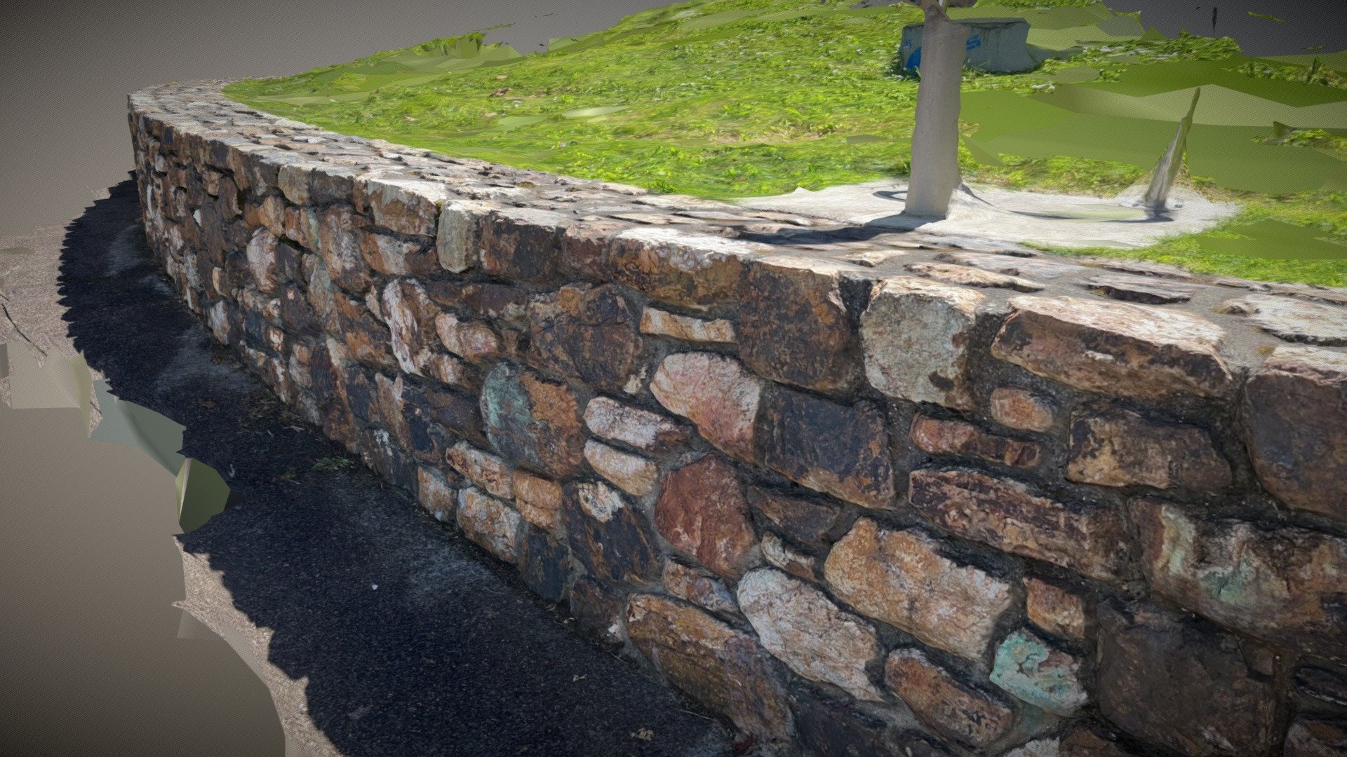Stone Retaining Wall - Download Free 3D model by guigus60 [26ec7a0 ...
