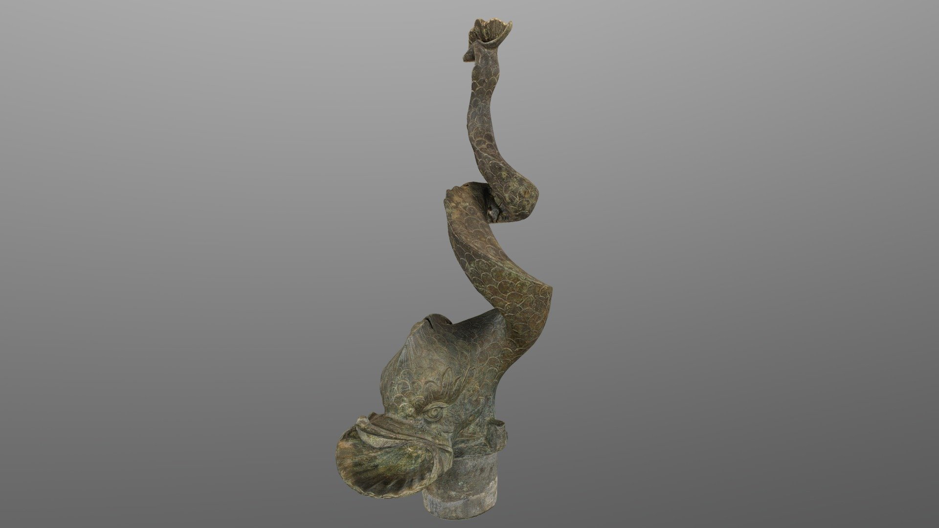 Liestal, bronzene Delfin-Brunnenfigur - 3D model by Archäologie ...