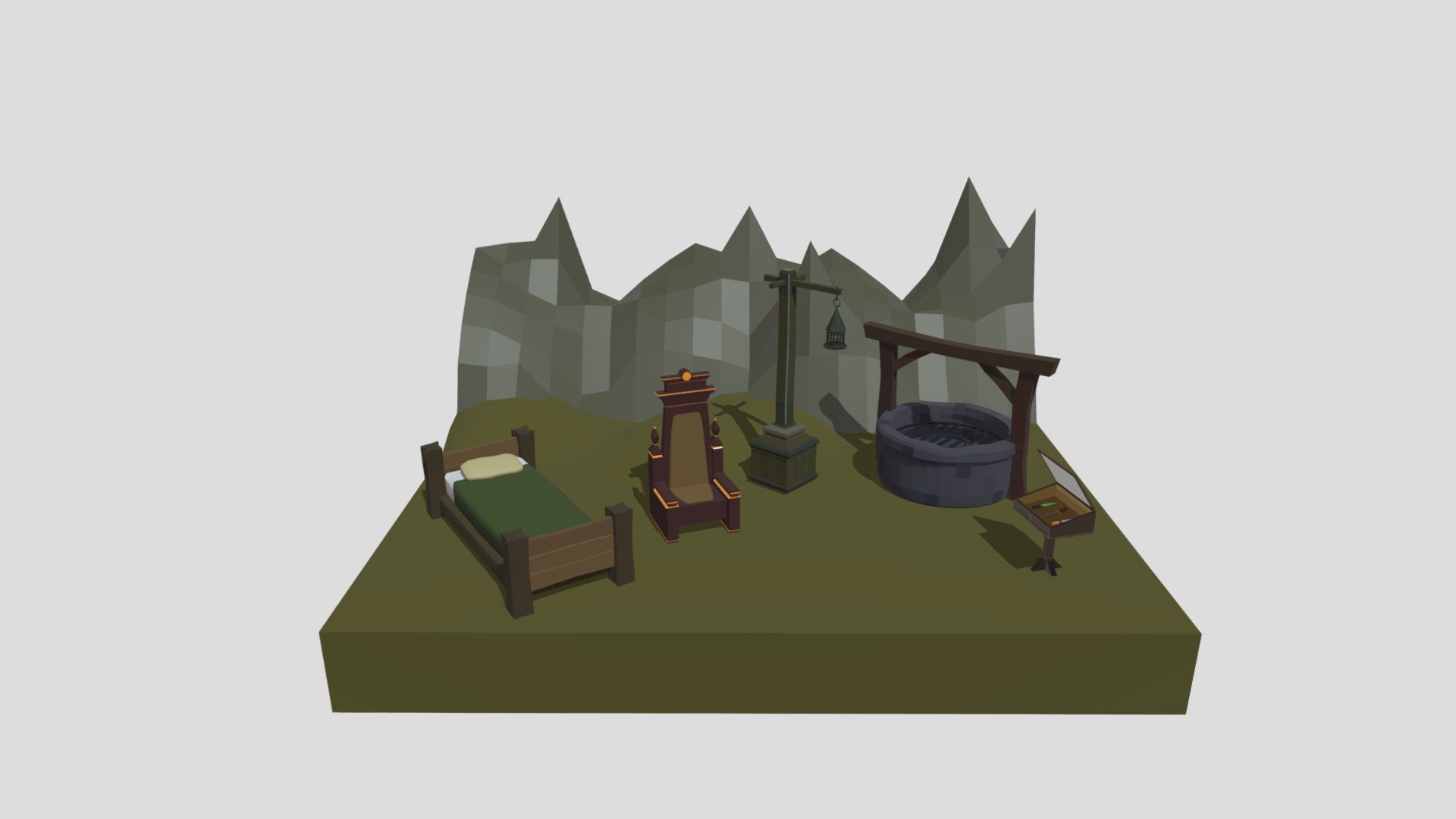 Set of game objects - Download Free 3D model by ugarychev [26f0be6 ...