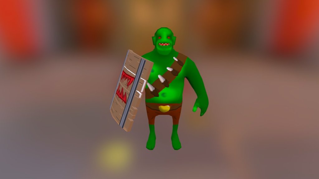 Goblin with Shield - 3D model by randomcommander [26f1cb5] - Sketchfab