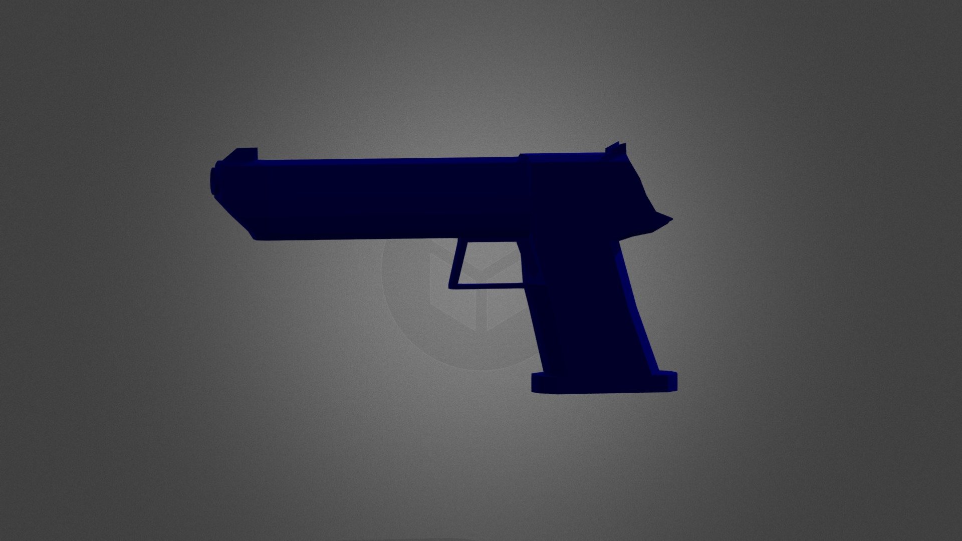 Heavy pistol - 3D model by AJW117 [26f1faa] - Sketchfab