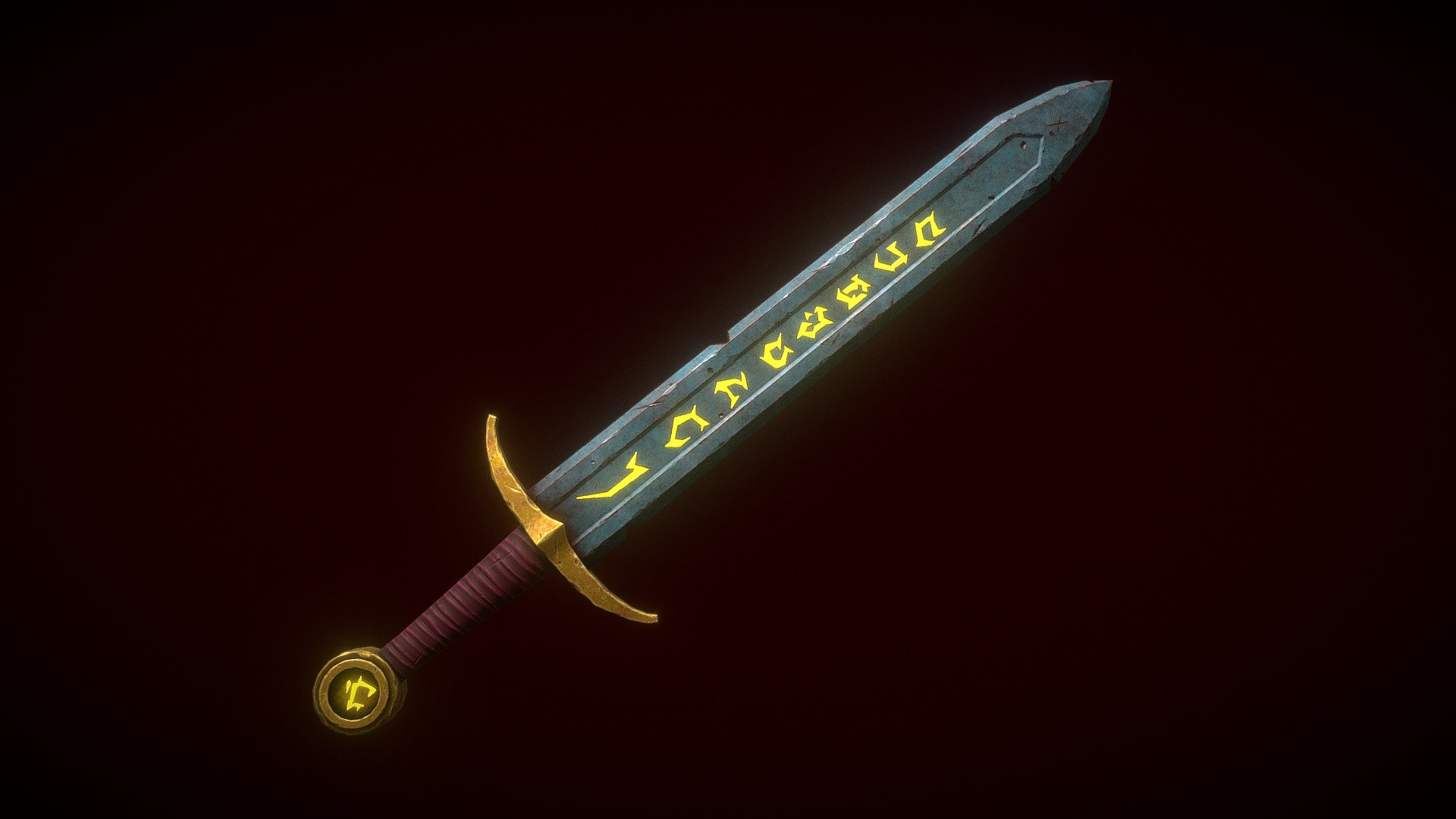 Roman Stylized RuneSword - Download Free 3D model by Mamad_Vanguard ...