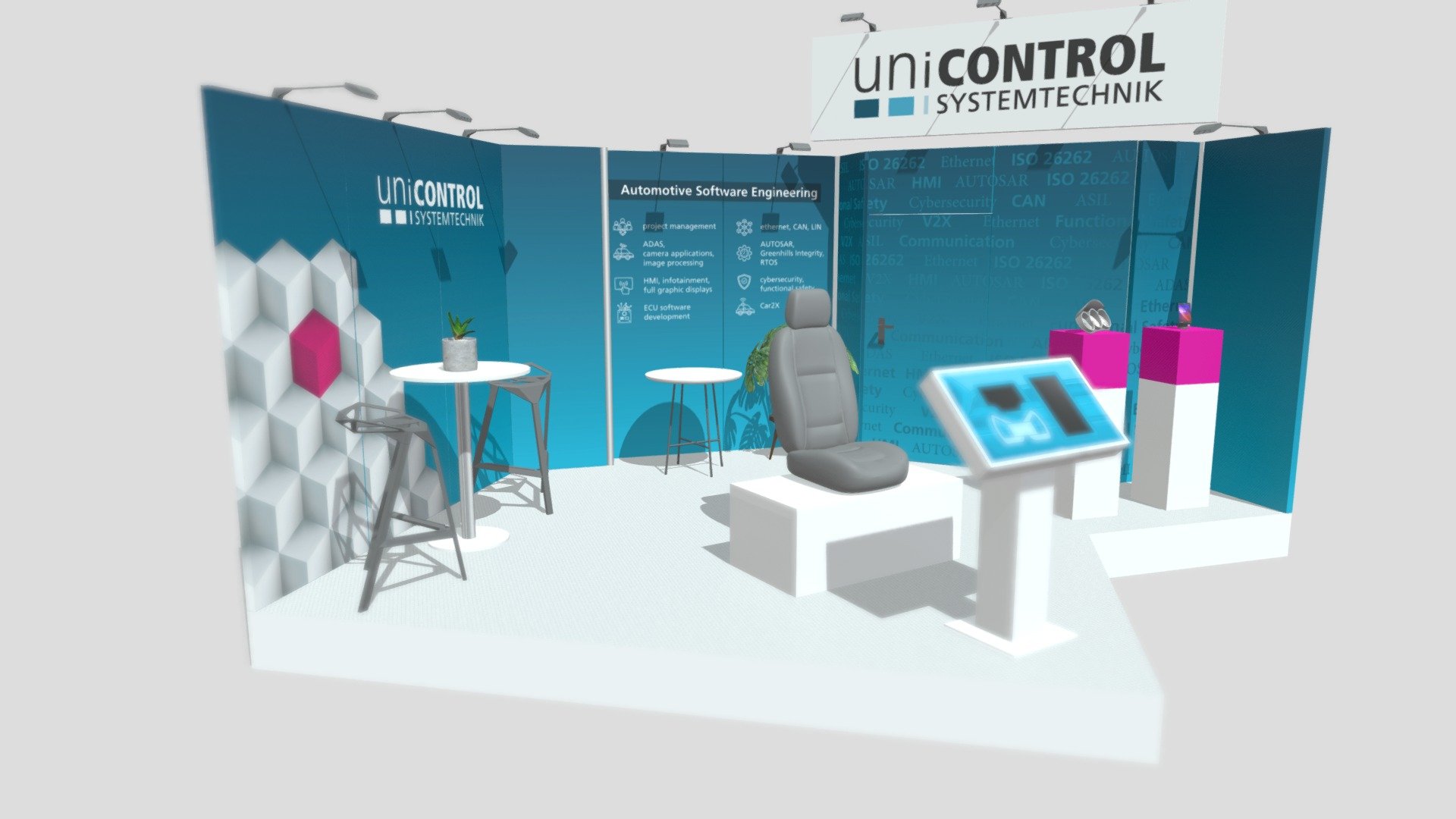 Unicontrol Messestand - 3D model by BurgEins [26f32ec] - Sketchfab