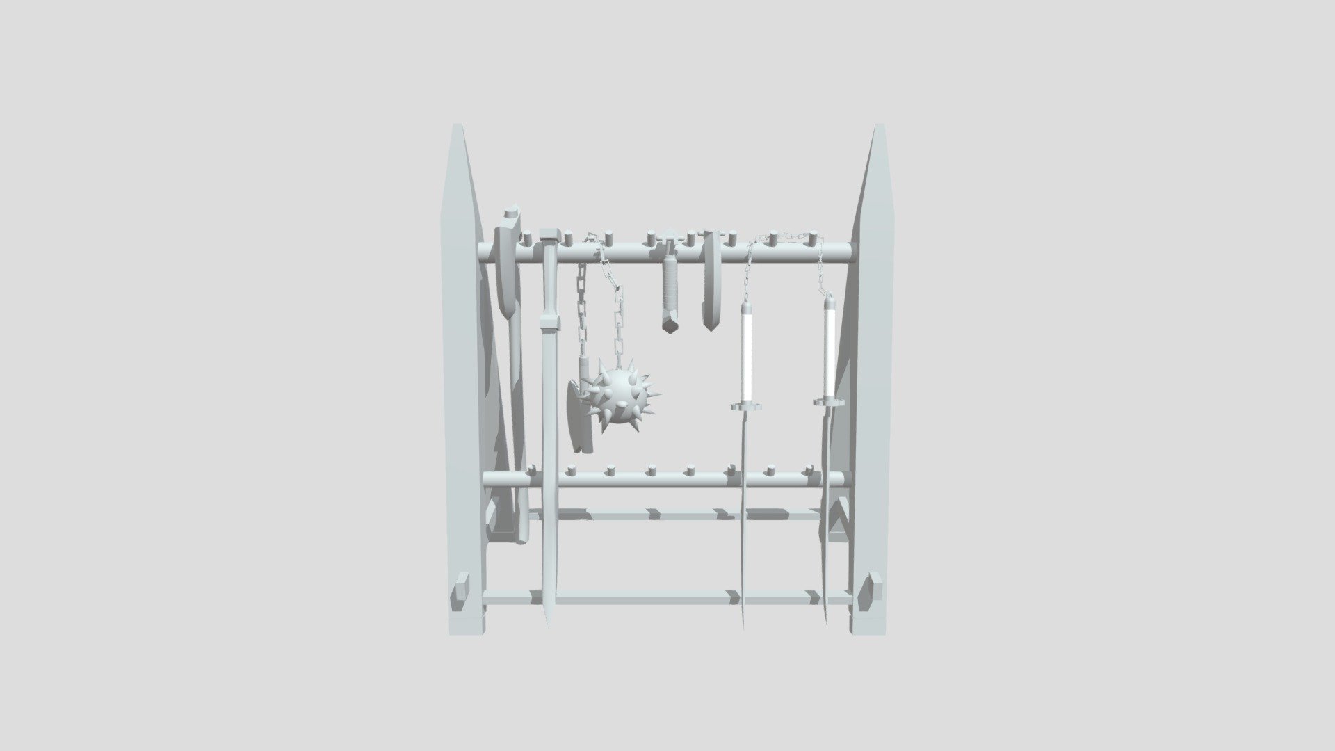 Weopons Rack - 3D model by joshua.wright.074 [26f3418] - Sketchfab