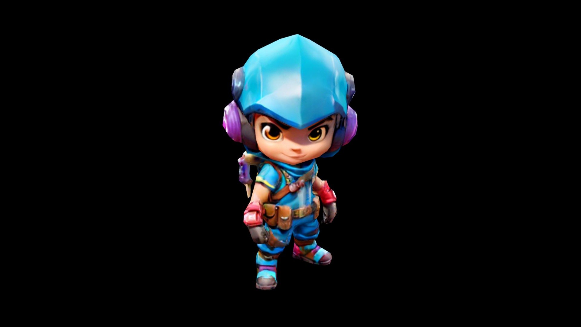 "Zippy the Electric Blue Protective Toy A Cartoo - Download Free 3D ...