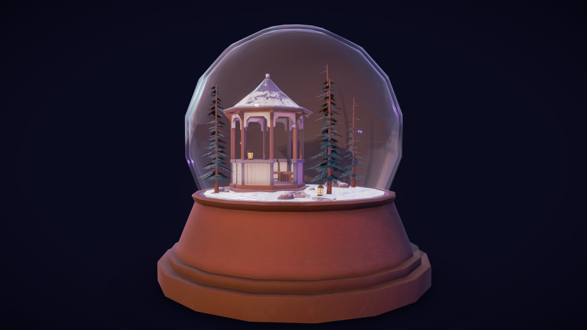 Winter Snowglobe - Download Free 3D model by emfer [26f69cc] - Sketchfab