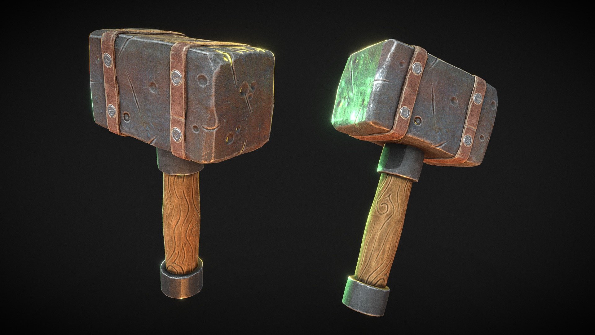 Medieval Rusted Hammer - Buy Royalty Free 3D model by gianraga1 ...
