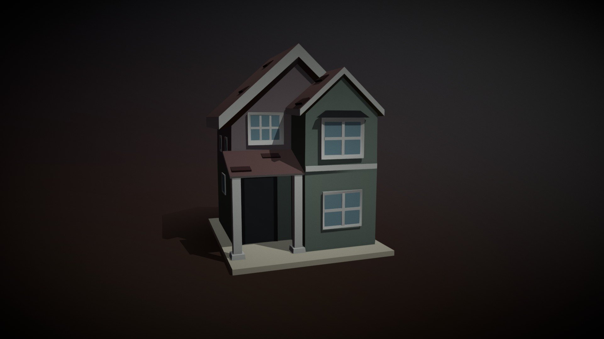 Suburban House - 3D model by Subhashi [26f85fa] - Sketchfab