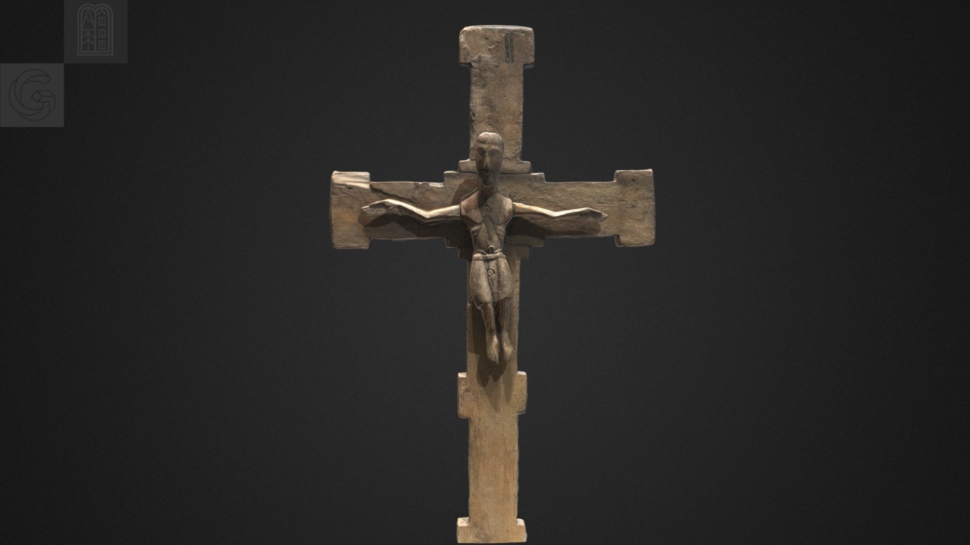 Crist i Creu romànica. Sant Climent de Taüll - Download Free 3D model ...
