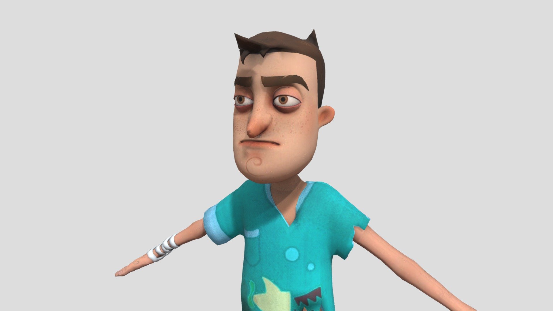 Hello Neighbor Nicky act 2 rigged (Blender) - Download Free 3D model by ...