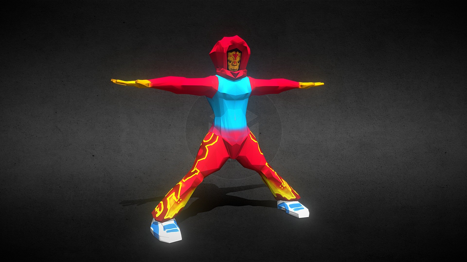 b-boy power - 3D model by Emmanuel manyE monsalve (@emmanuel) [26fdfe2 ...