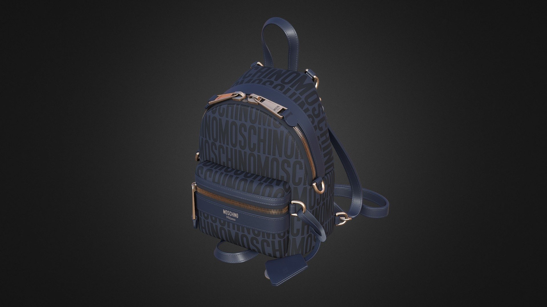 MOSCHINO Small Backpack - 3D model by vasyl.yarmola [26ff416] - Sketchfab