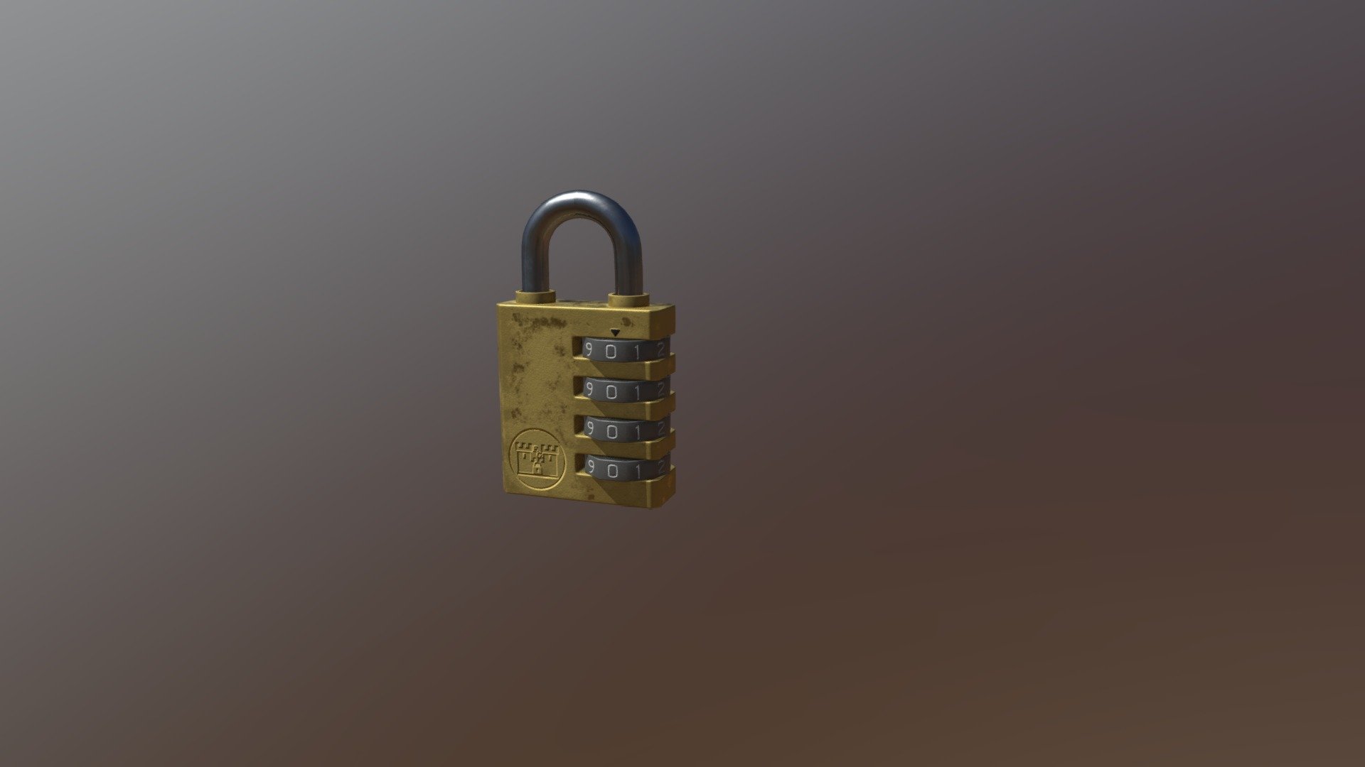 4 Number Spin Dial PadLock Free - Download Free 3D model by ...