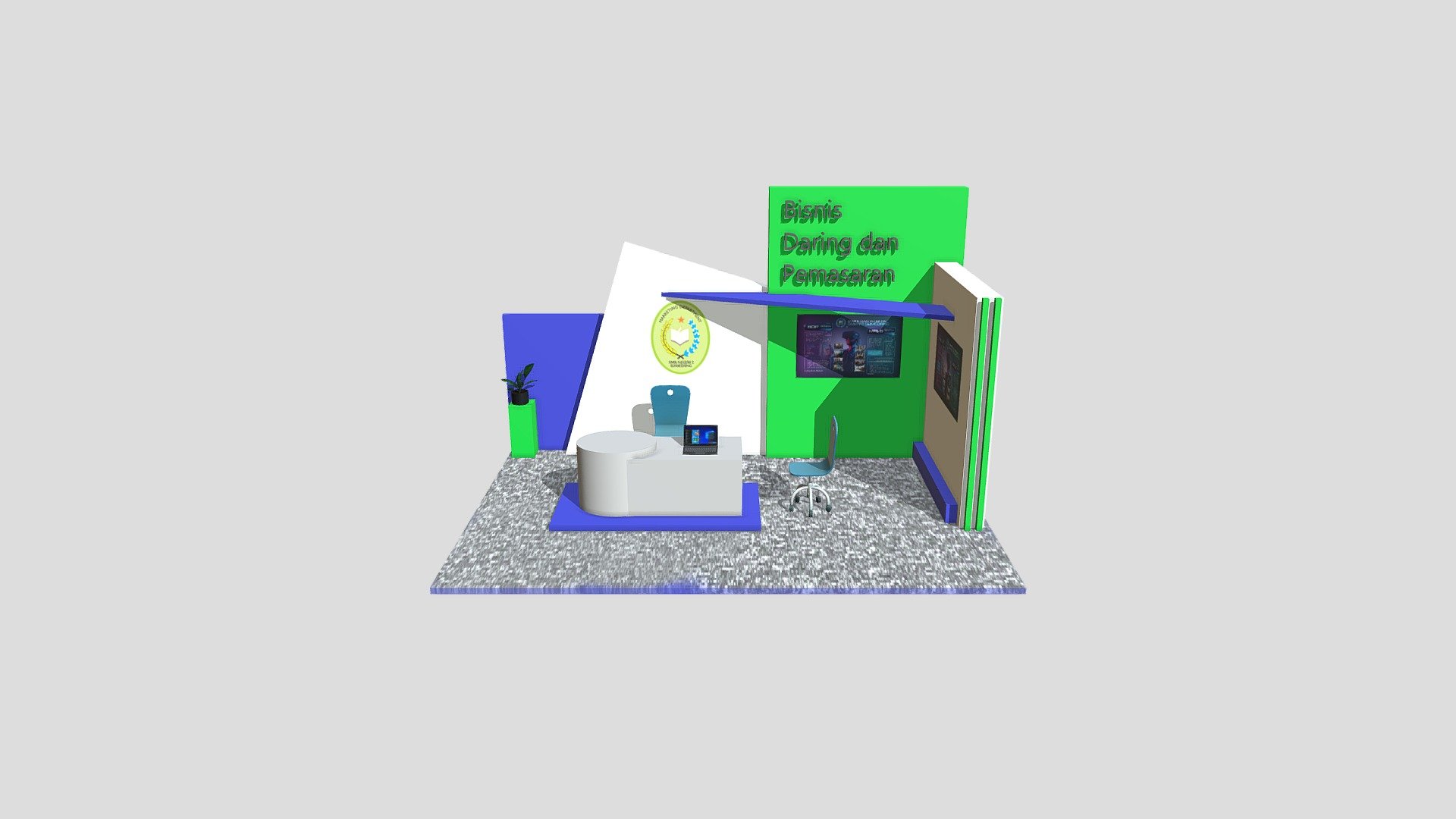Booth BDP - Download Free 3D model by azfasa15 [27006c8] - Sketchfab