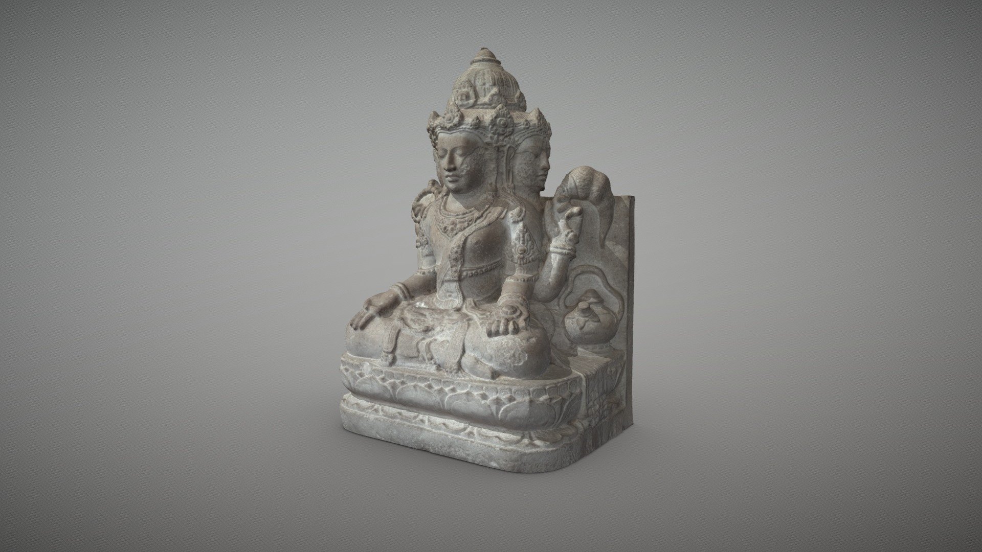 Lord Shiva statue from Kadhiri (11th century) - 3D model by reovany ...