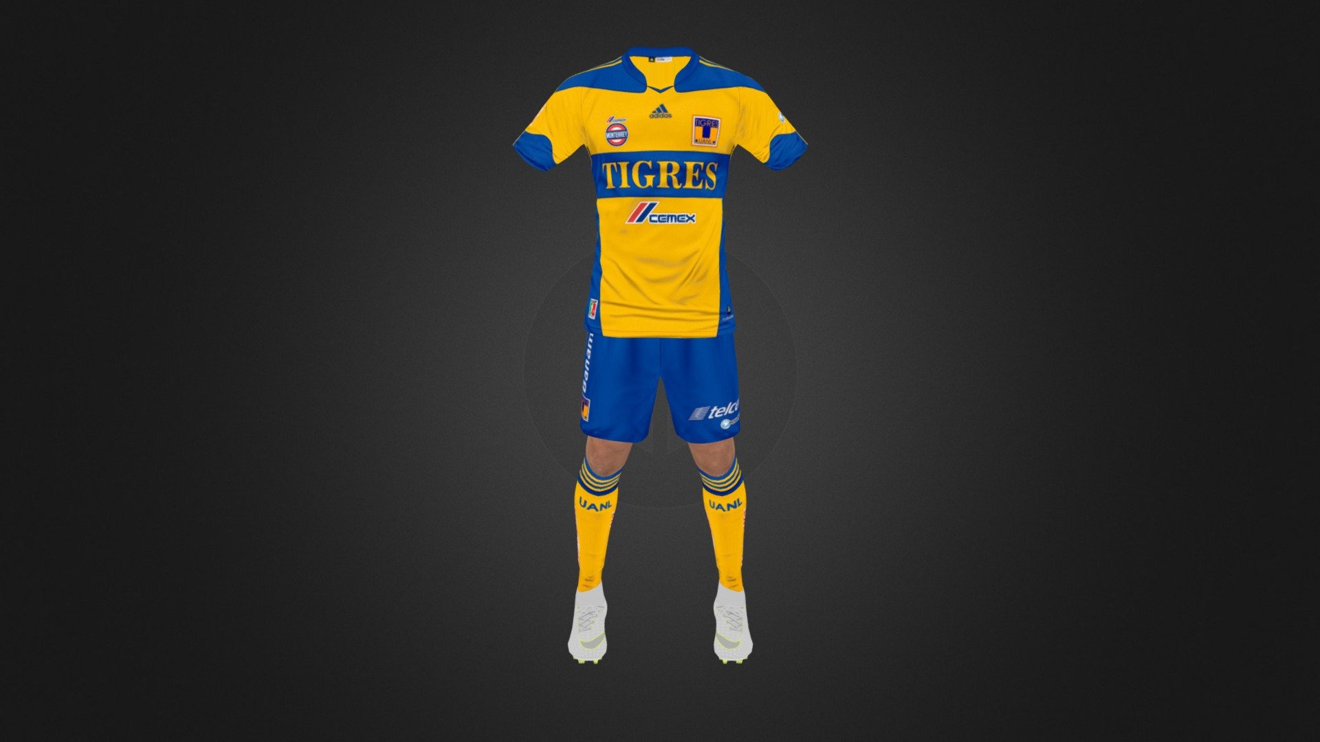 Tigres 2010 Home - By BuNbUrYcRaFt - 3D model by BunburyCRAFT [2704d8e ...