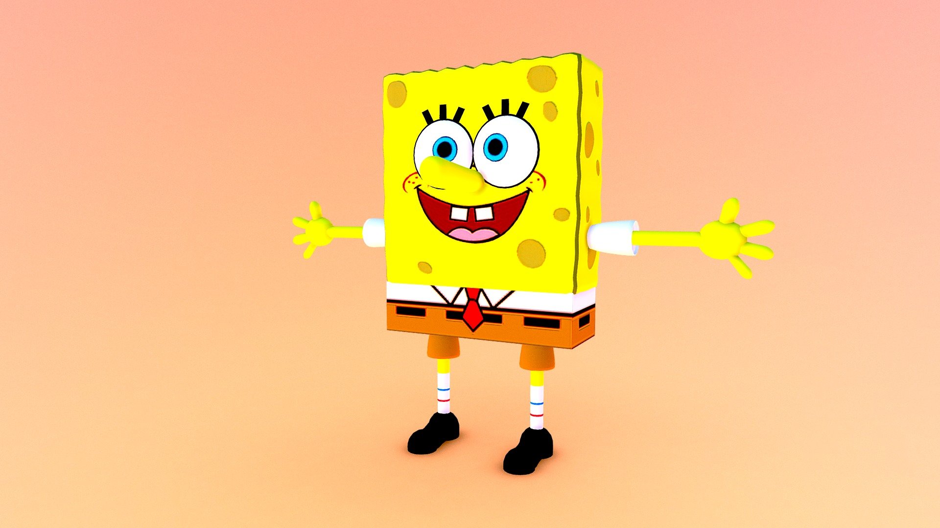 3D Spongebob - Download Free 3D model by Anthony Yanez (@paulyanez ...