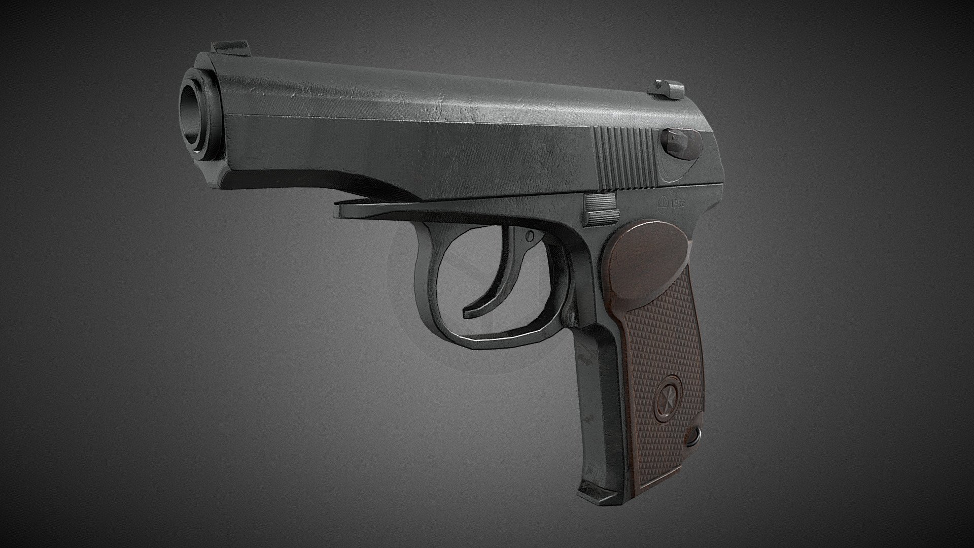 Makarov PM (Worn) - Download Free 3D model by Sebastian Kansik (@Pepego ...
