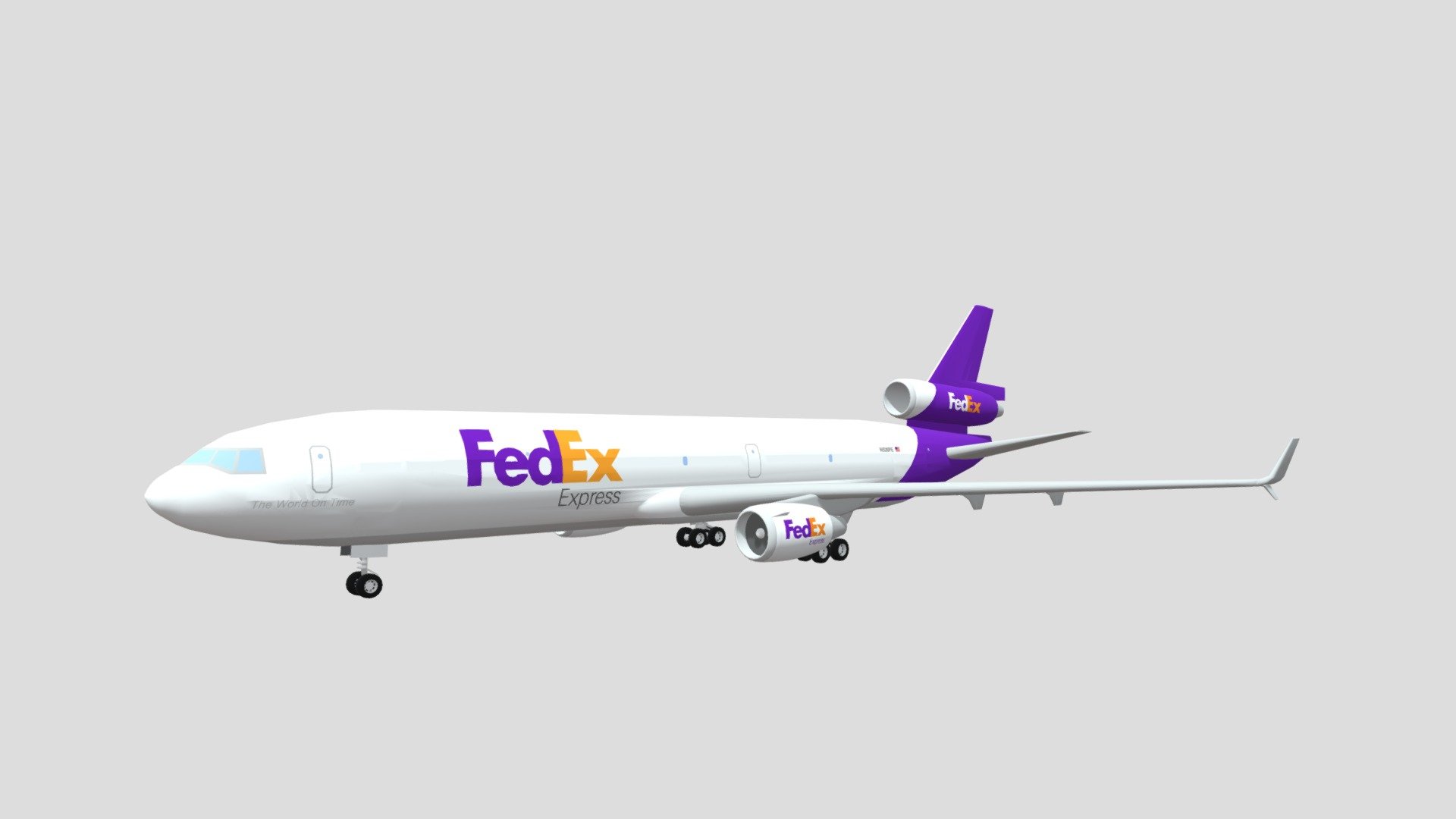 MD-11 fedex - Download Free 3D model by zairiq zairiq (@zairiqzairiq) [270ad9e] - Sketchfab