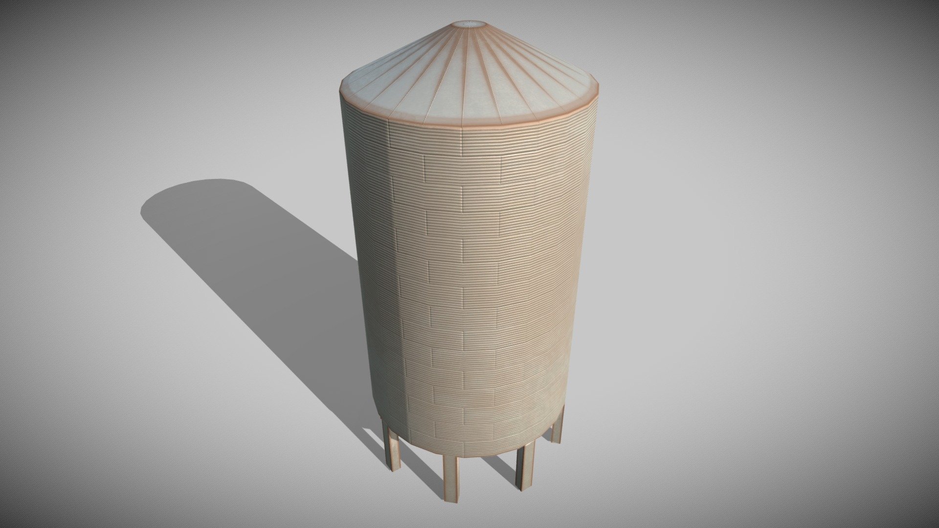 Grain Silo - Low Poly Game Ready - Download Free 3D model by Gobby ...