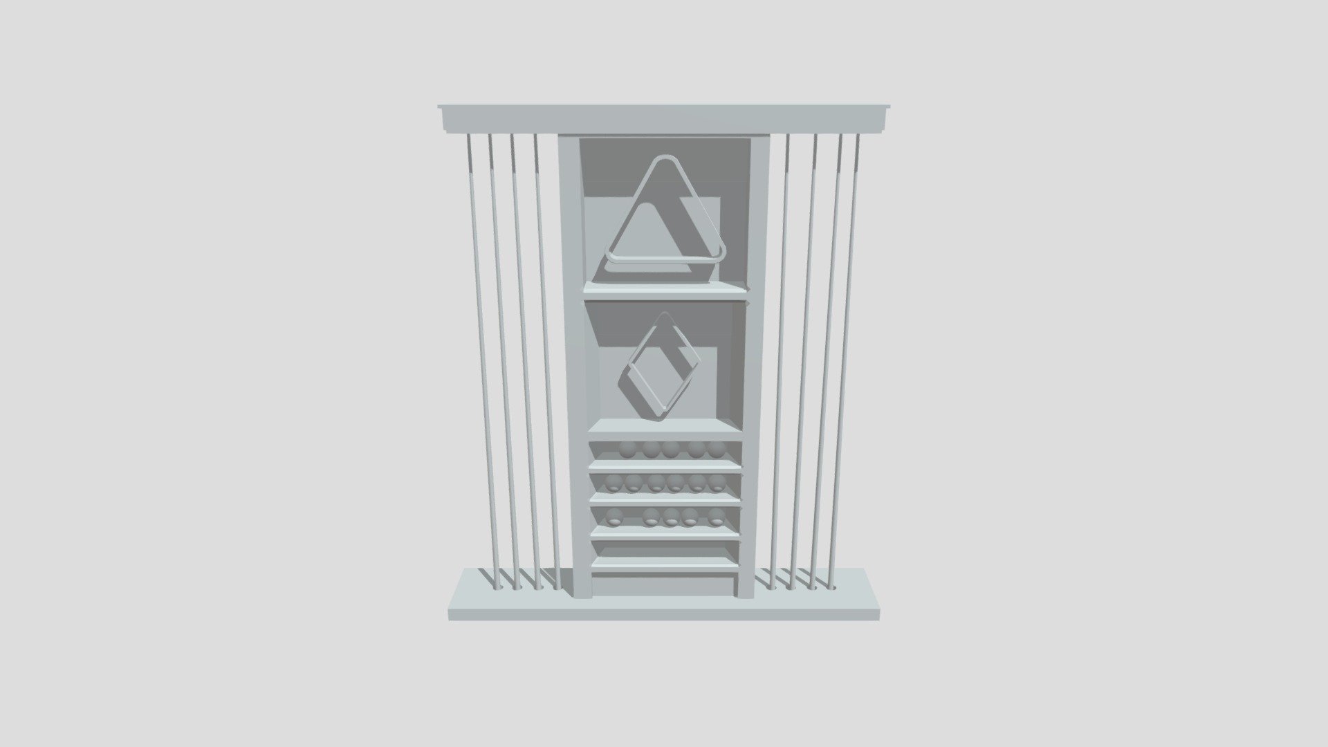 Pool Cue Rack GEO - 3D model by RileyHodges [270c6e4] - Sketchfab