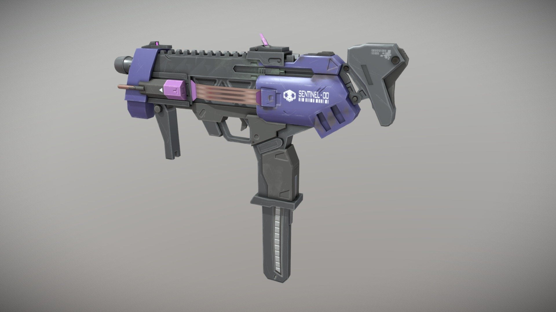 Overwatch Sombra's Machine Pistol - Download Free 3D model by Ingrid ...