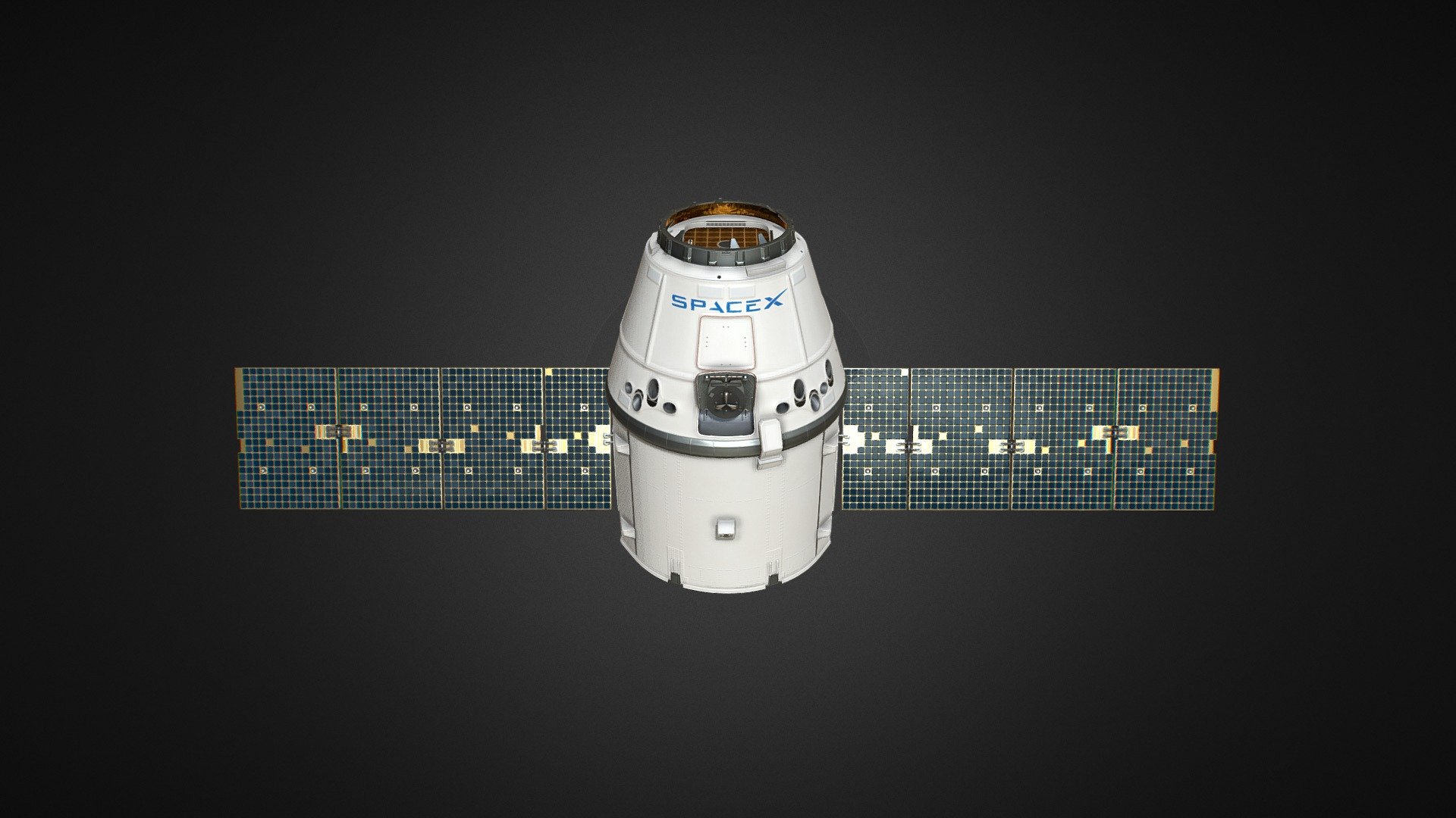 SpaceX Dragon - 3D model by Artem Andriianov (@andriyanov) [270e42f] - Sketchfab