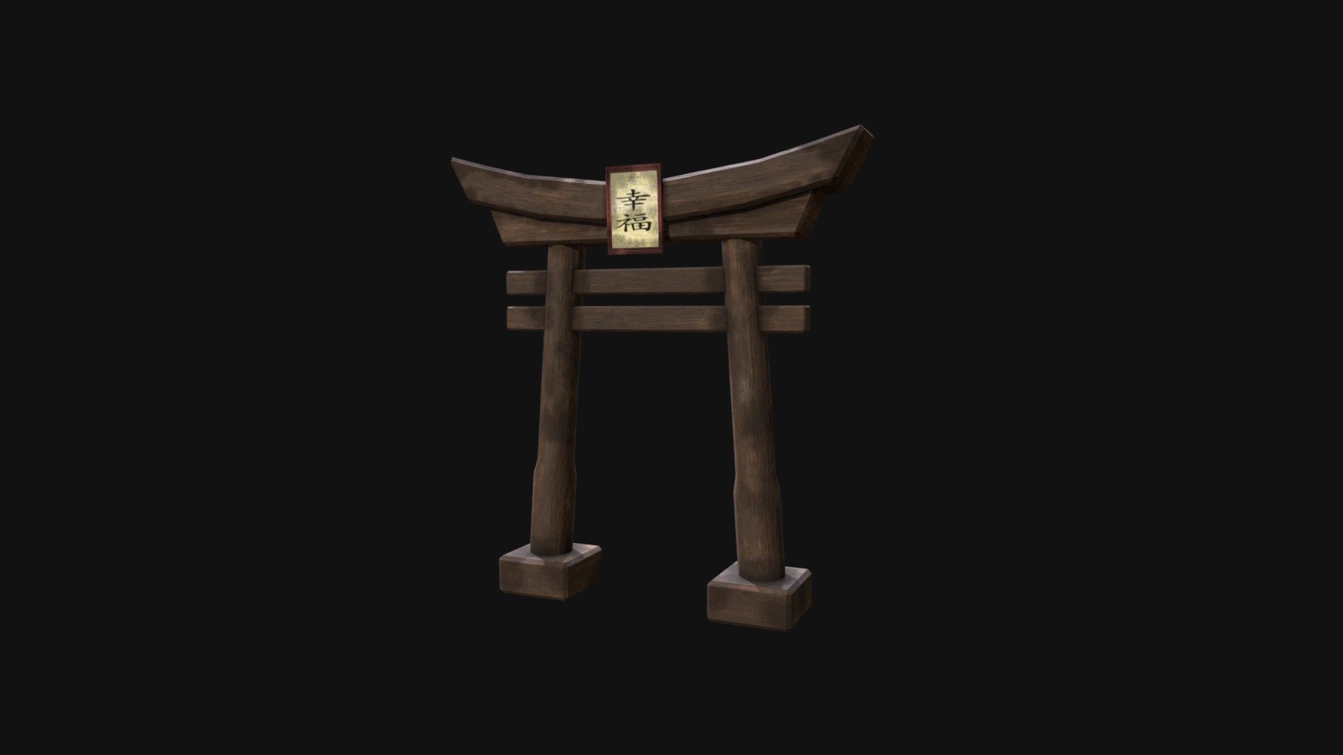 Torii Gate - 3D model by Abhi suresh (@Abhisuresh) [270fce3] - Sketchfab