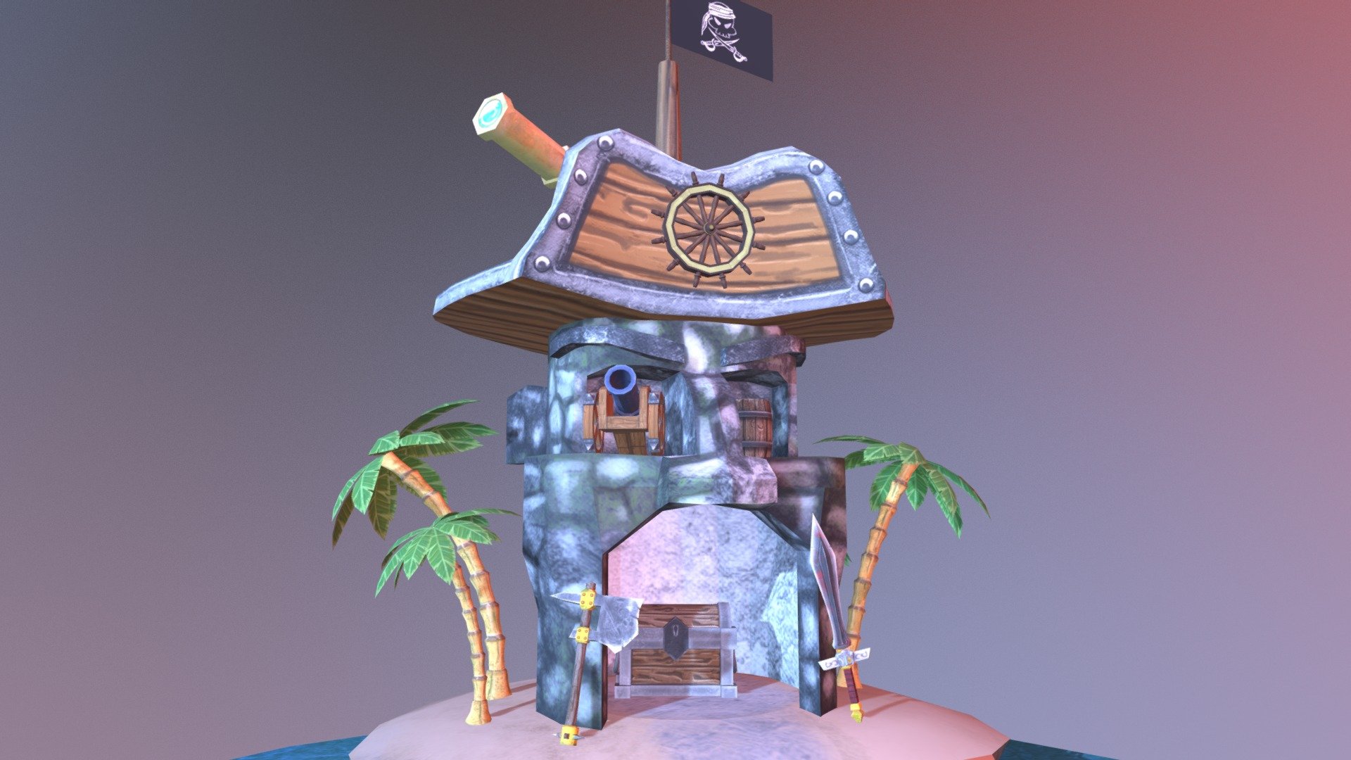 Fort Skull - 3D model by Ben Clifford (@artweapons) [270fdea] - Sketchfab