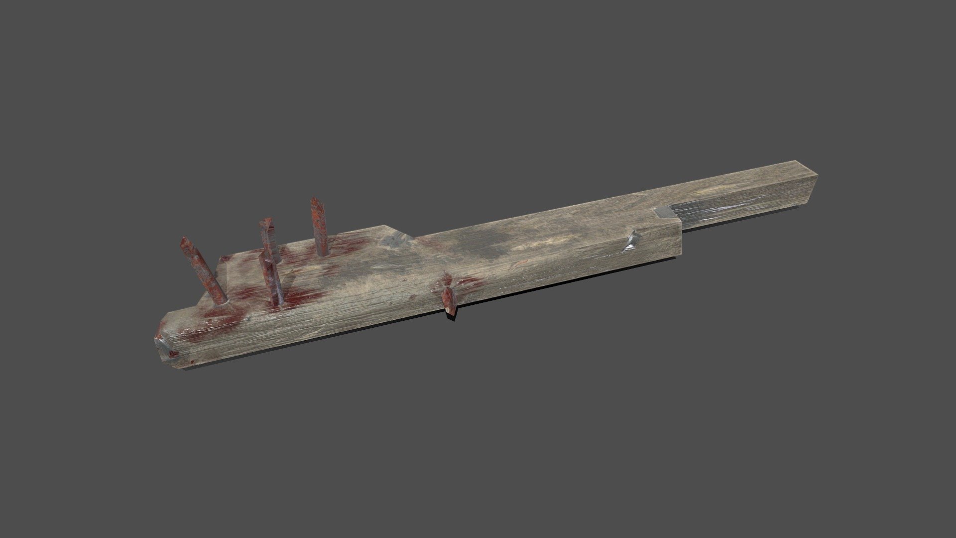 Nailed Plank Melee Weapon - Download Free 3D model by MaX3Dd [2714f9b ...