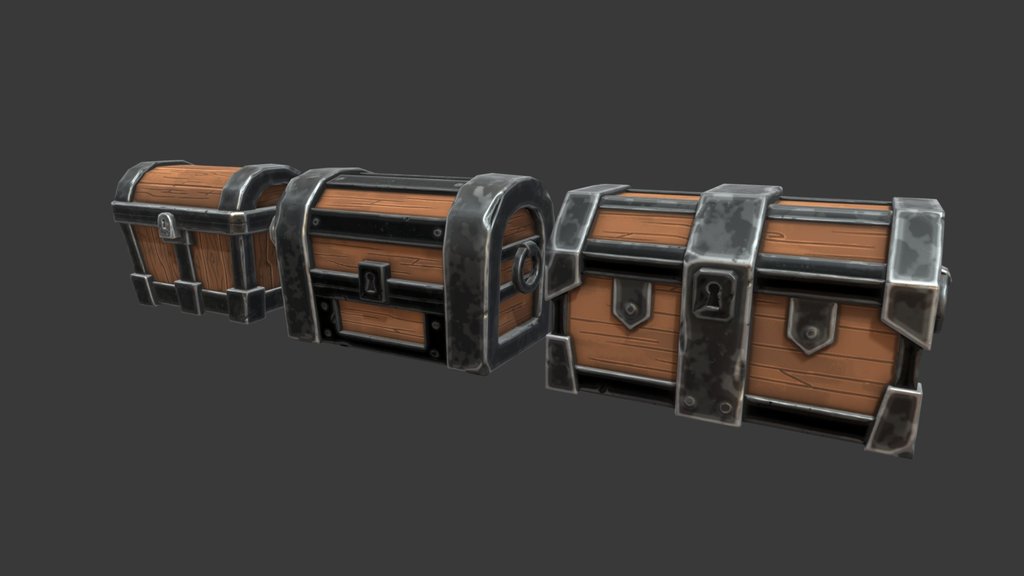 Stylized Chests - A 3D model collection by Daymonica (@retrogradeage ...