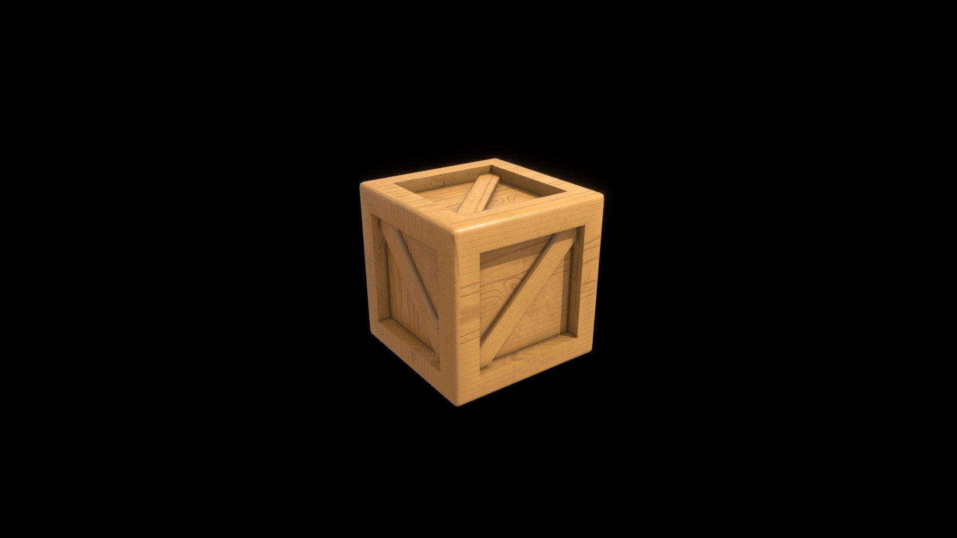 Cartoon Wooden Box - 3D model by Penn (@penndavis) [271634c] - Sketchfab