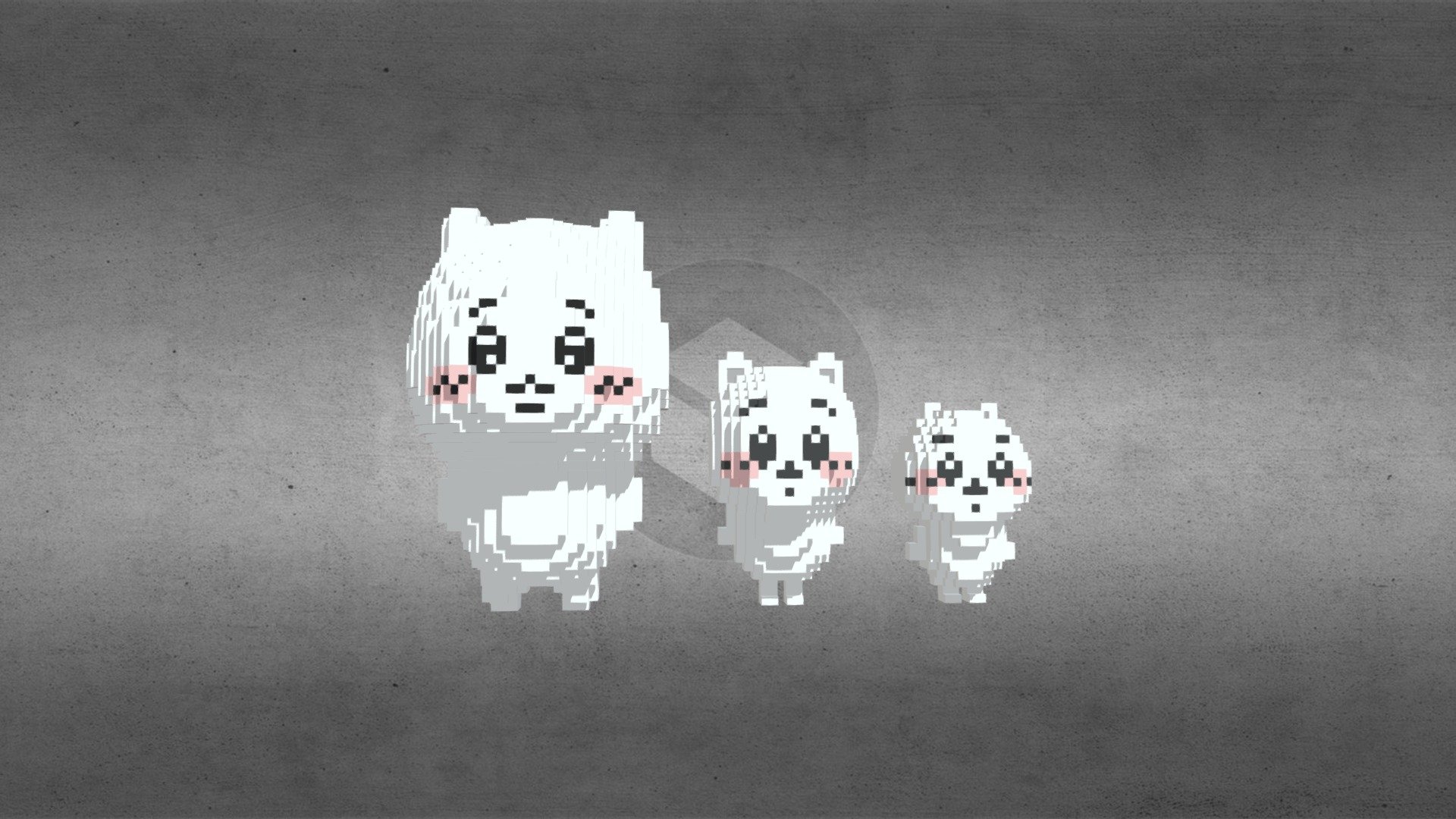 CHIIKAWA【Voxel】 - Download Free 3D model by adiobrick [2716d54] - Sketchfab