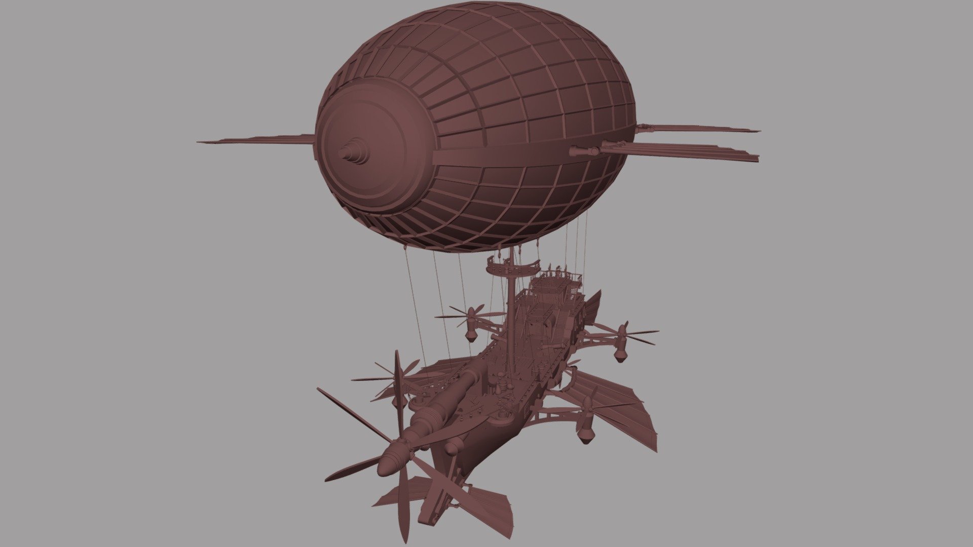 Airship - 3D model by Kussa [2716ea4] - Sketchfab