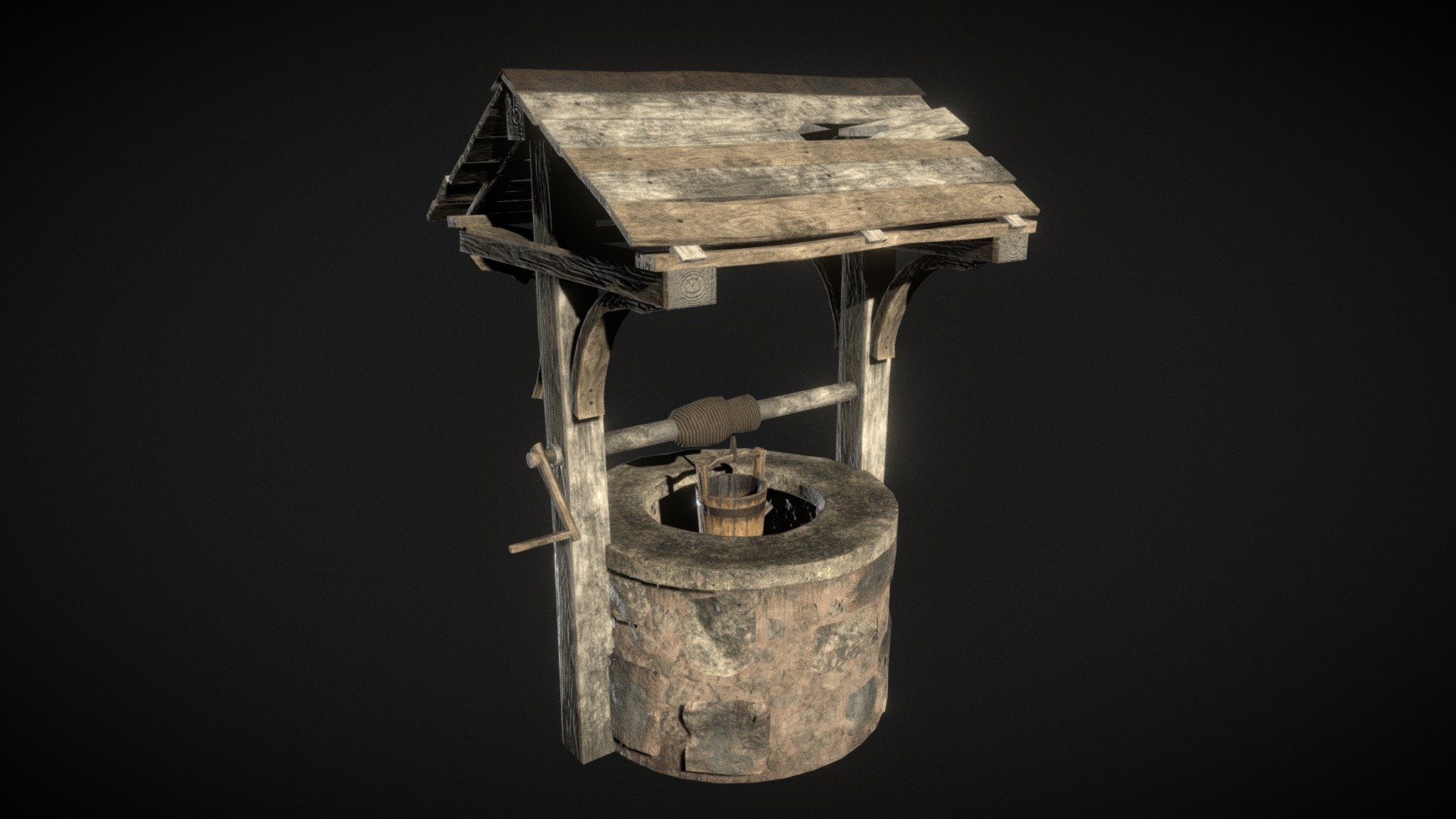 Old well - 3D model by doublejesus [2719b6f] - Sketchfab