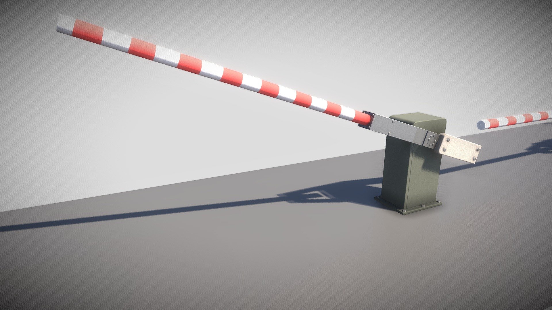 Low-Poly Railroad Barrier 3m - Buy Royalty Free 3D model by VIS-All-3D ...