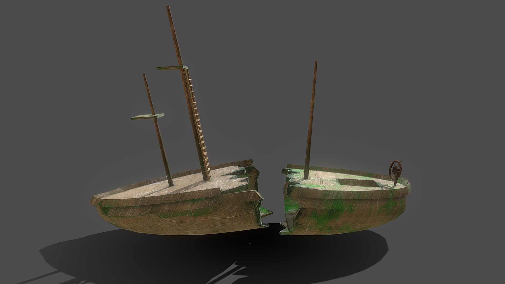 Sunken Ship - 3D model by Manasvini (@Manasvini14) [271a80c] - Sketchfab