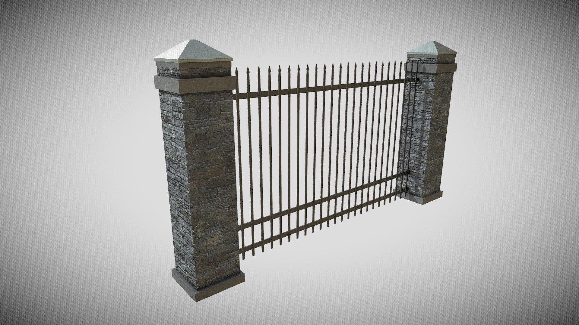 Fence 3 - Buy Royalty Free 3D model by MW-Models [271bf55] - Sketchfab ...