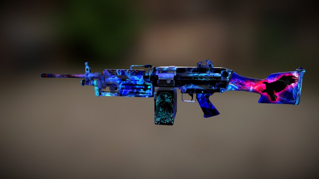 M249 | RIDOX BlueBird - 3D model by emremer [271c9c5] - Sketchfab