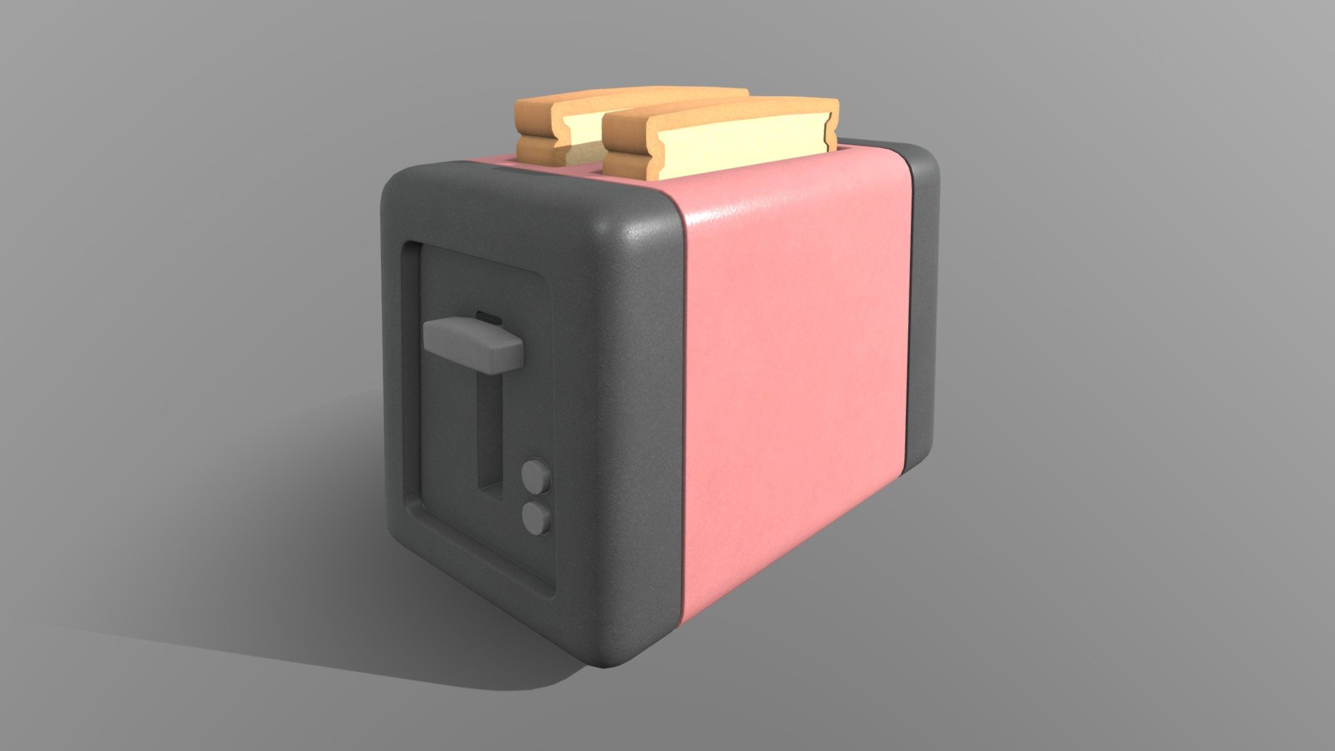 Simple cartoony low-poly toaster prop - 3D model by Art-Teeves [272169b ...