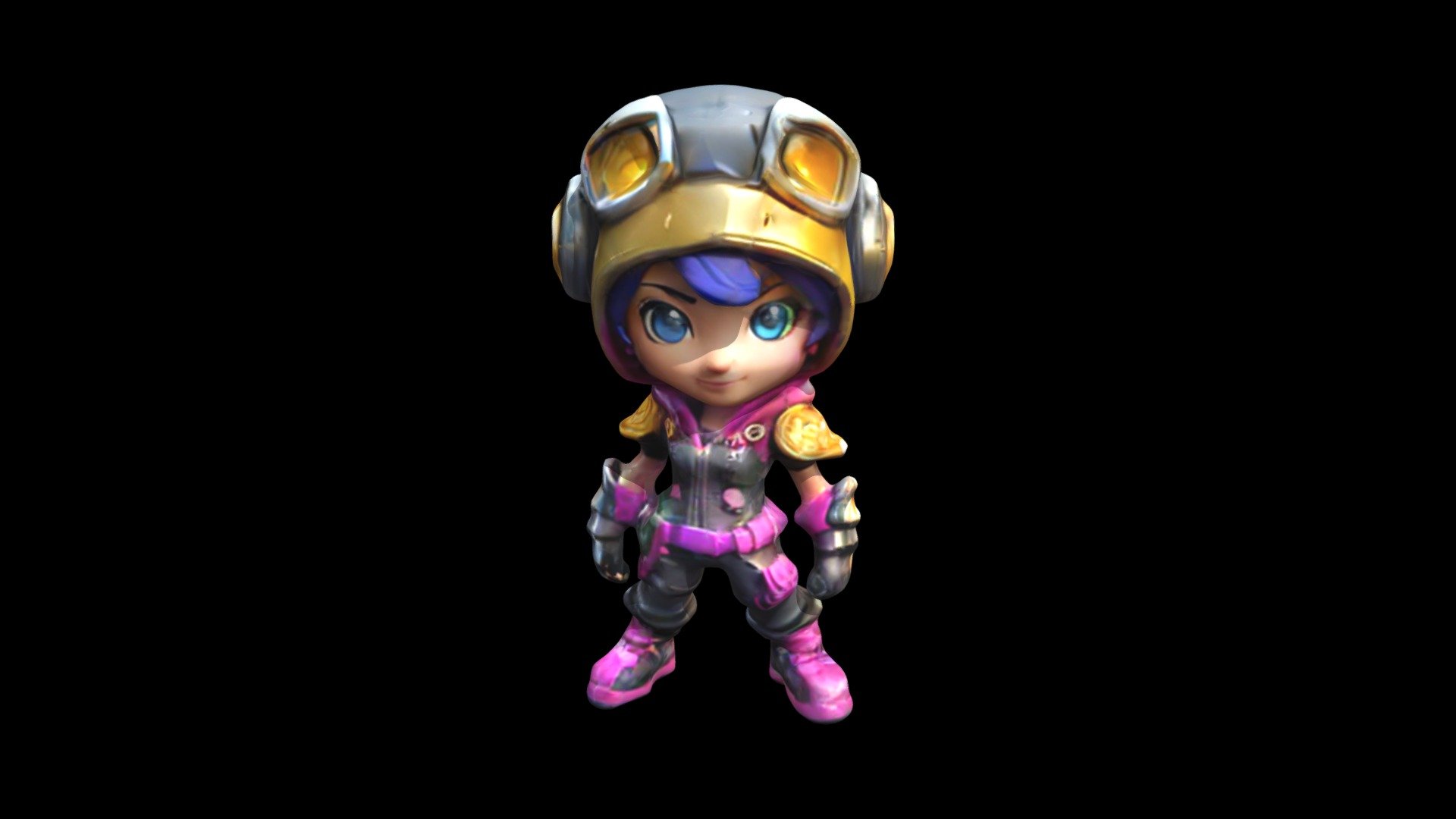 3D Model of a Video Game Character - Download Free 3D model by klrxyz ...
