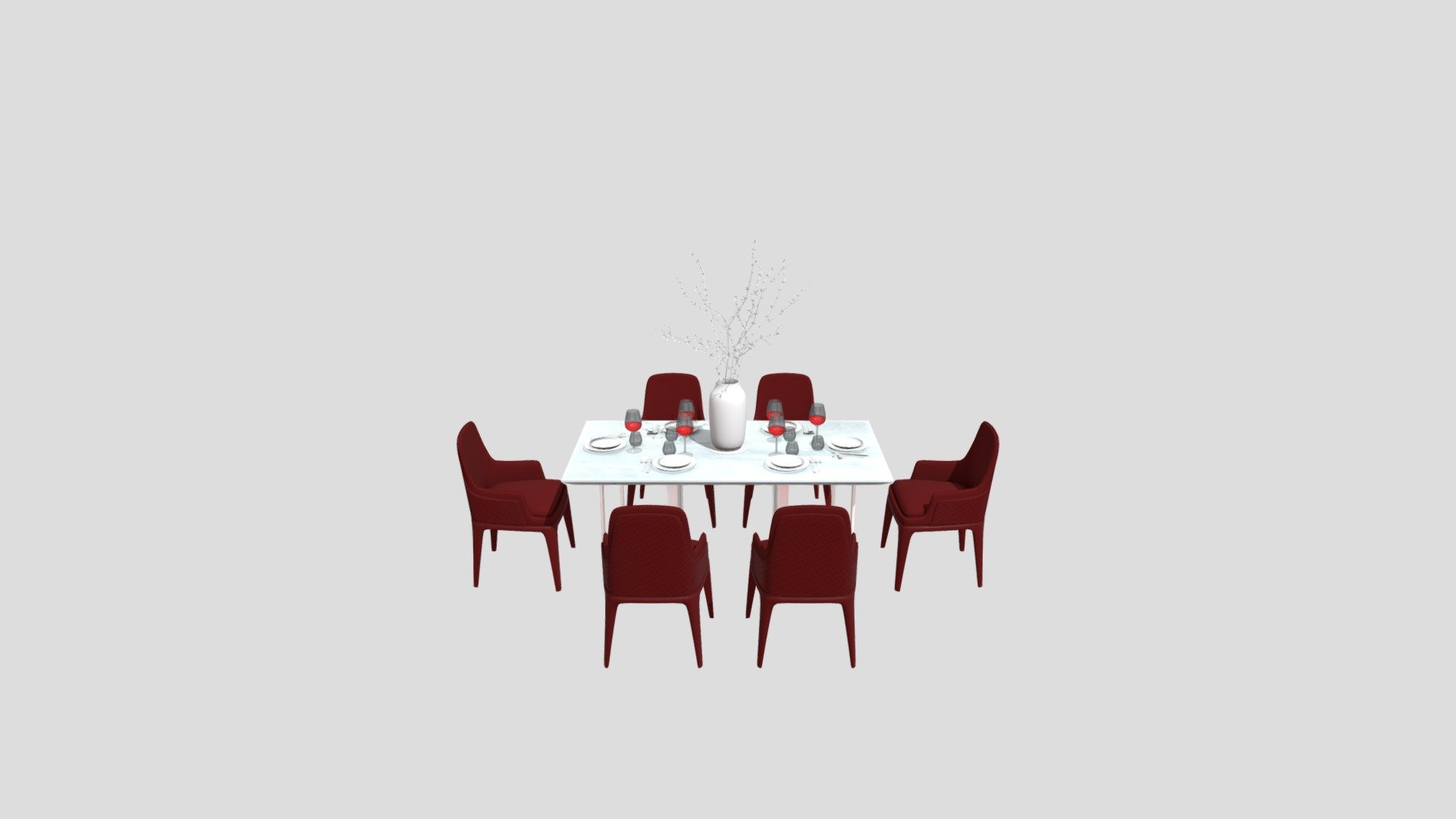 table set - Download Free 3D model by Dawn7 [2722153] - Sketchfab