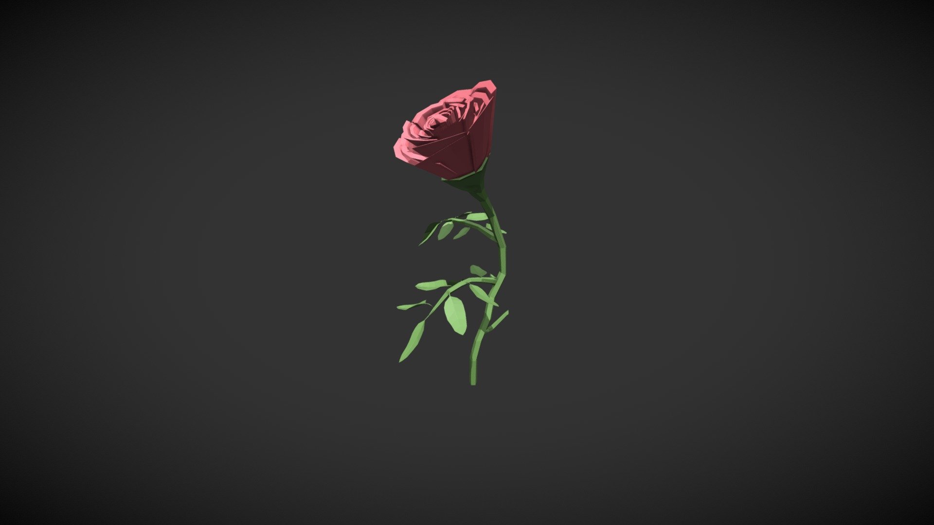 Low-Poly Rose - Download Free 3D model by Esteban Dln (@D3AM0N ...